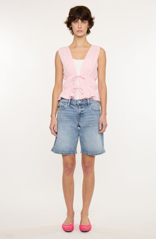 KANCAN Mid-Rise Bermuda Denim Shorts